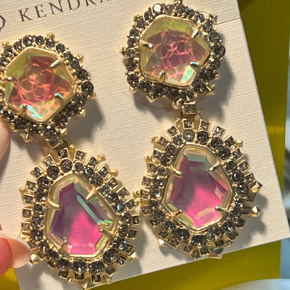 Kendra Scott | Jewelry | Nwt Kendra Scott Althea Earrings Dichroic Czs ...